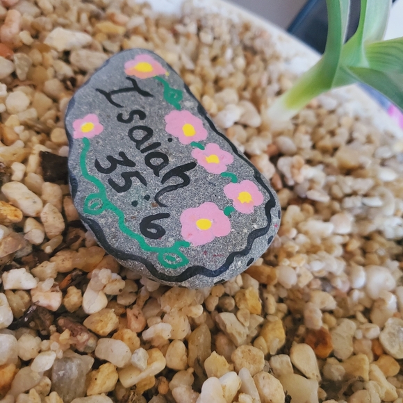 Hand Crafted | Other | Hand Painted Rock Bible Verse | Poshmark